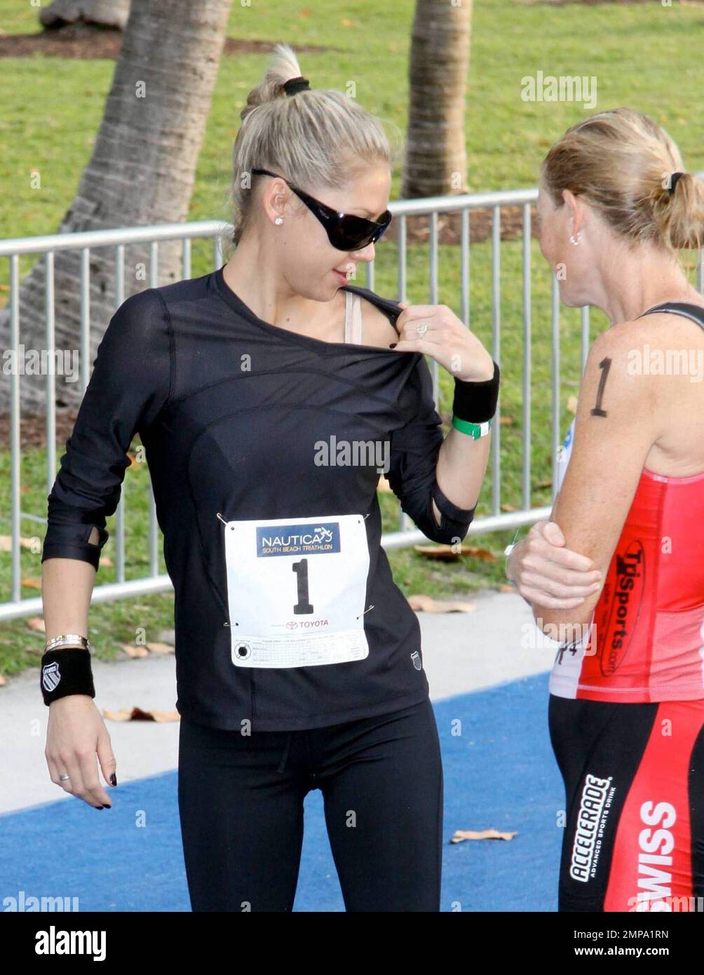 Tennis champion Anna Kournikova competes in the Second Annual Nautica ...