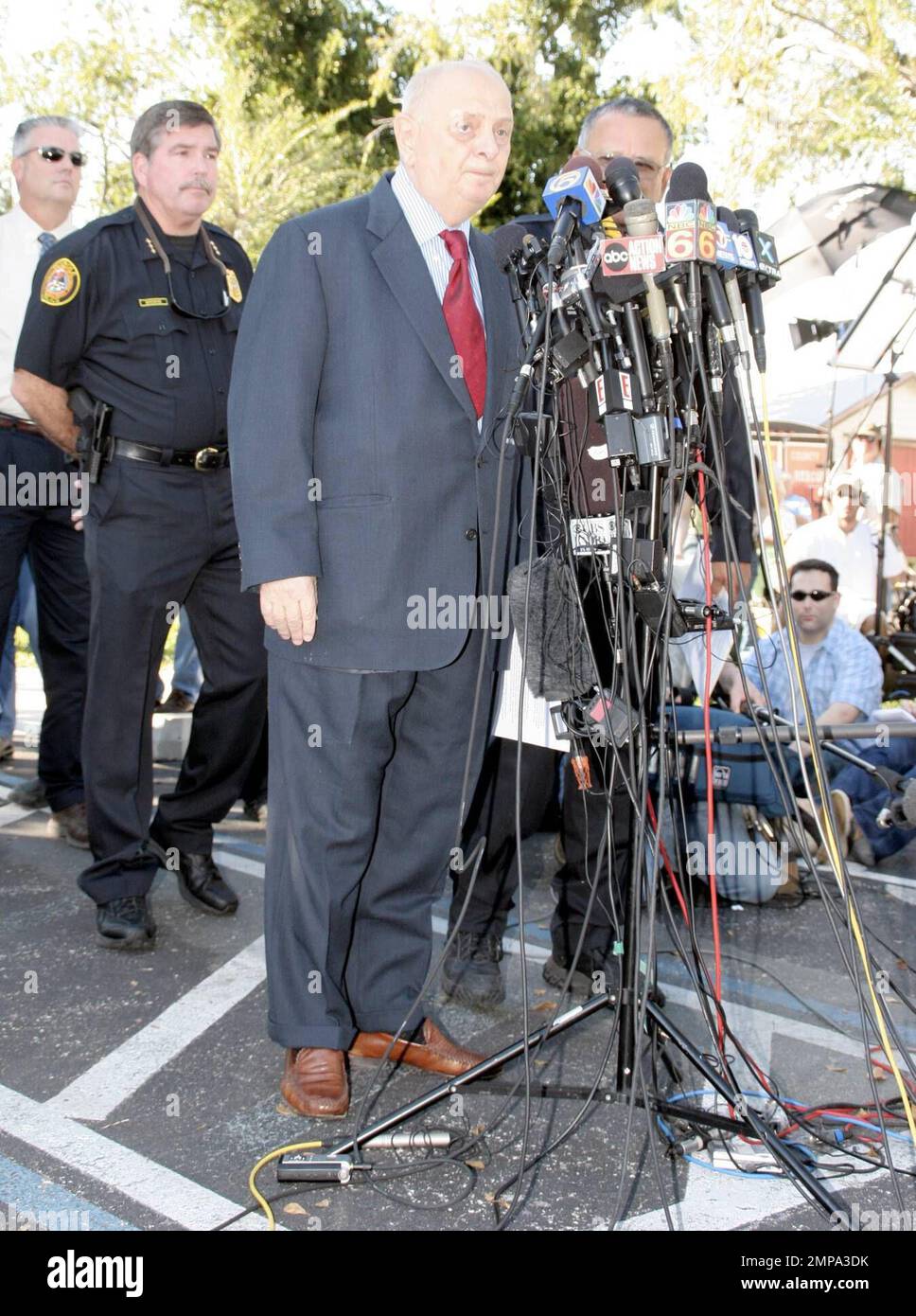 Press conference held at the Broward County Medical Examiner's Office ...