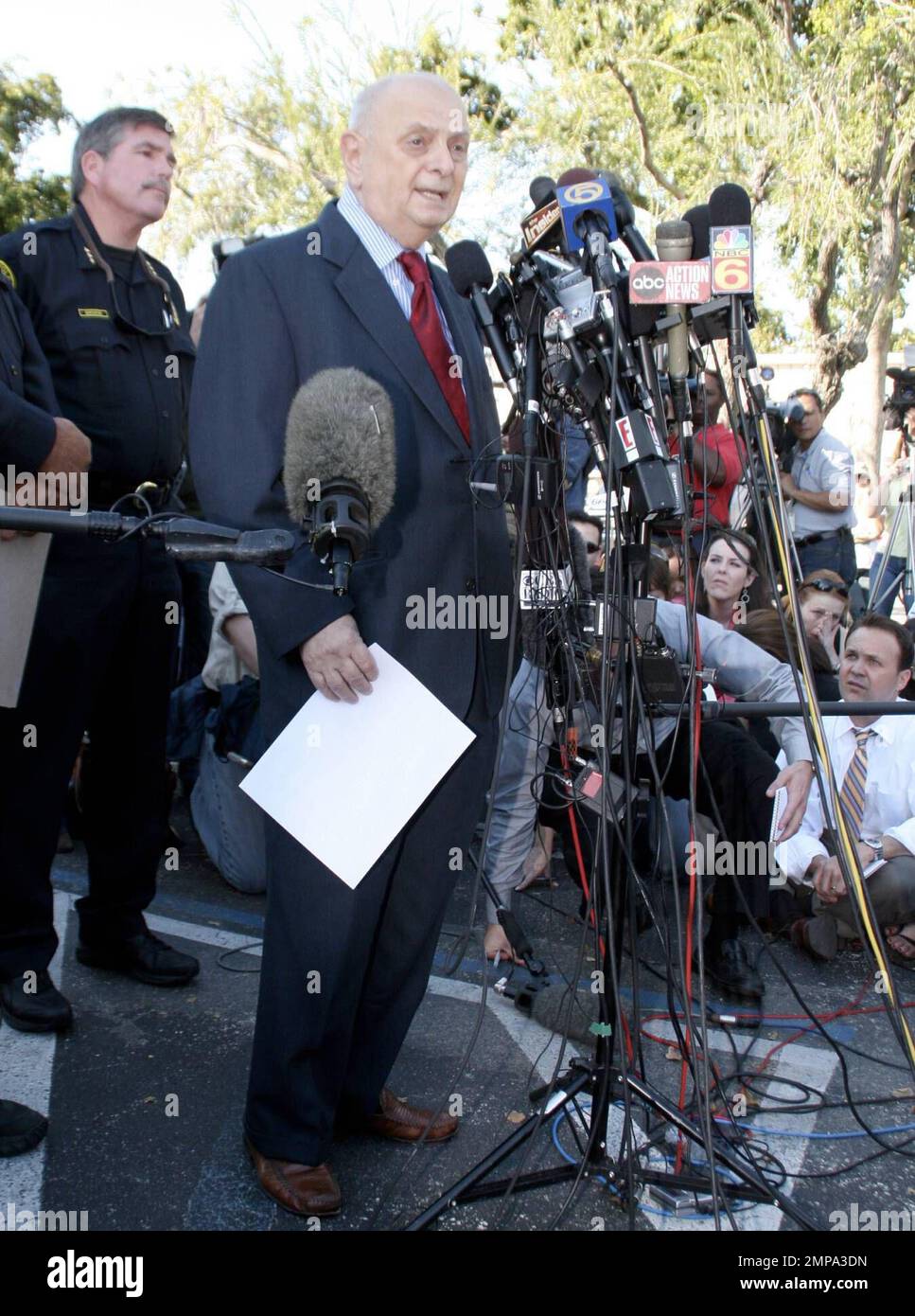 Press conference held at the Broward County Medical Examiner's Office ...