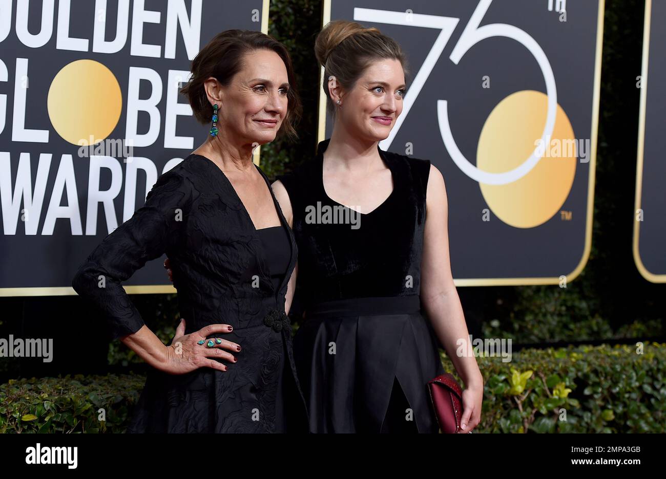 Laurie Metcalf, left, and her daughter Zoe Perry arrive at the 75th ...