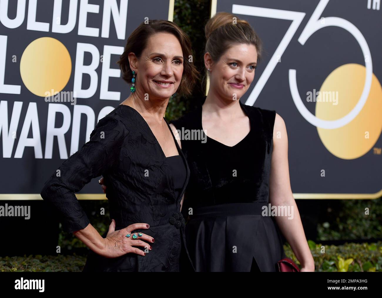 Laurie Metcalf, left, and her daughter Zoe Perry arrive at the 75th ...