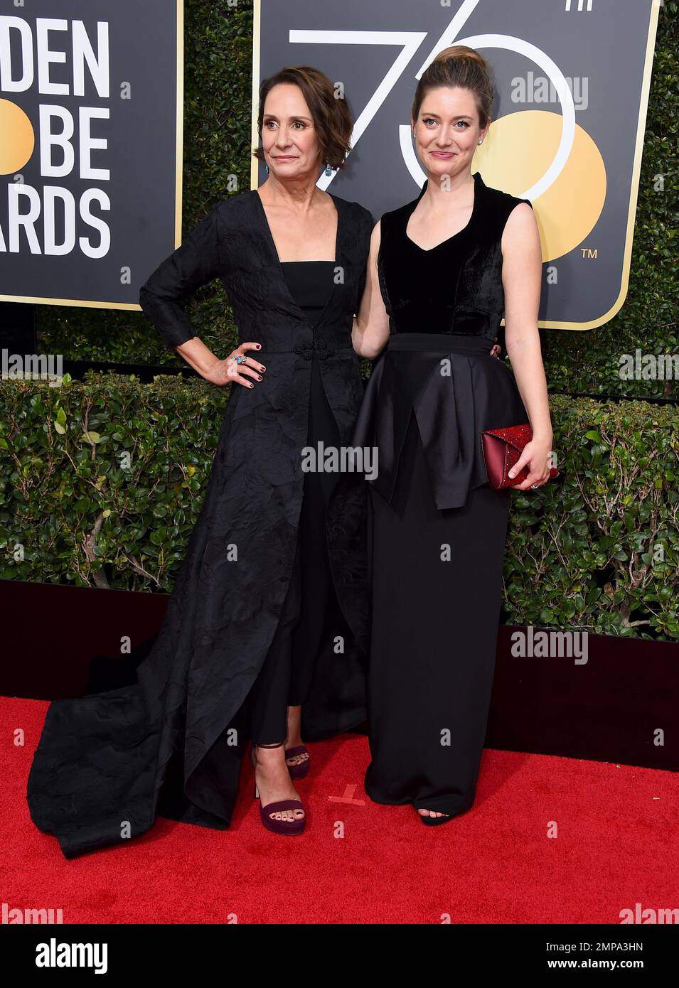 Laurie Metcalf, left, and her daughter Zoe Perry arrive at the 75th ...