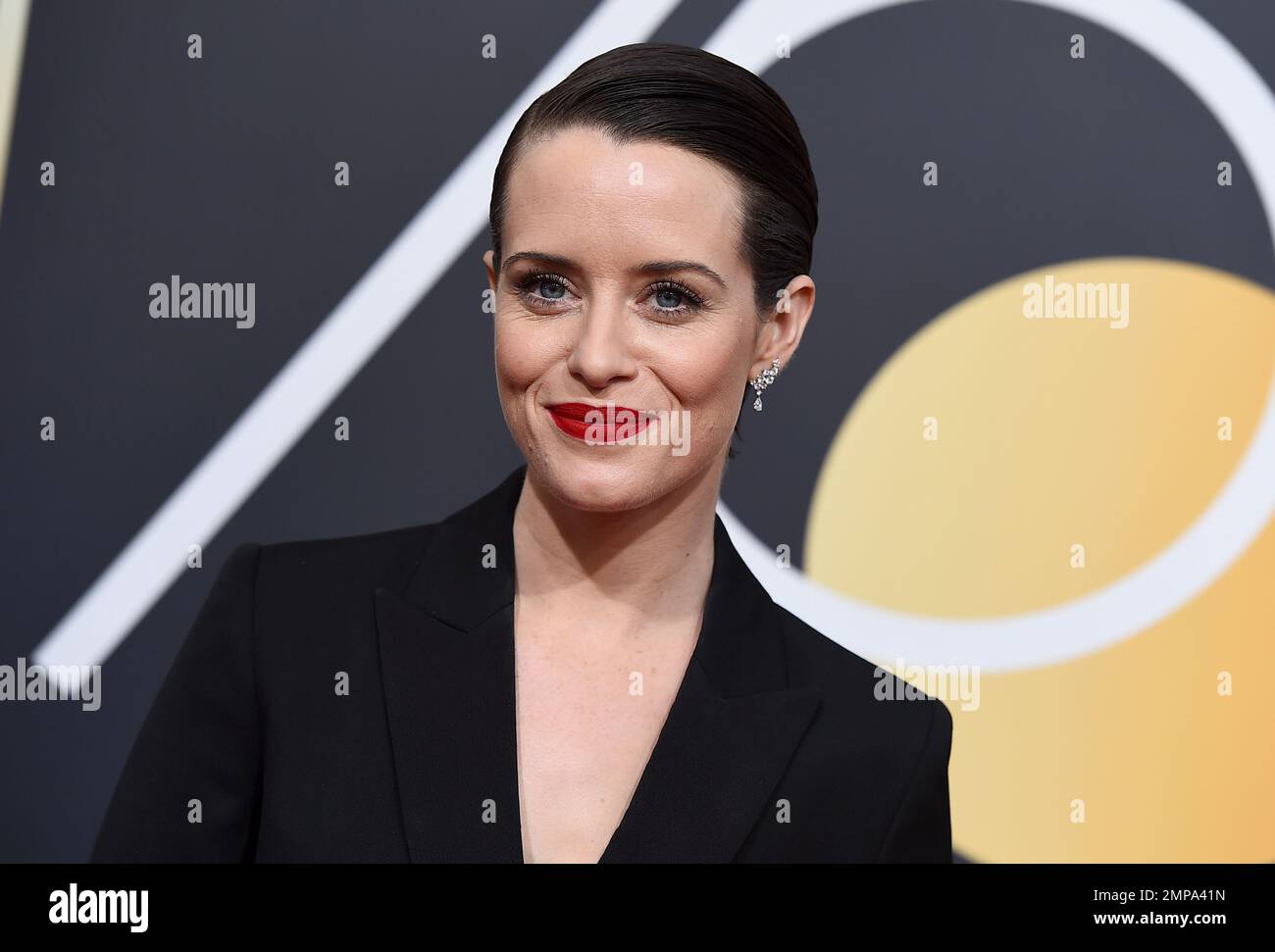 Claire Foy arrives at the 75th annual Golden Globe Awards at the ...