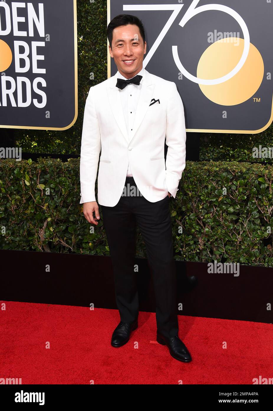 Kelvin Yu arrives at the 75th annual Golden Globe Awards at the Beverly ...
