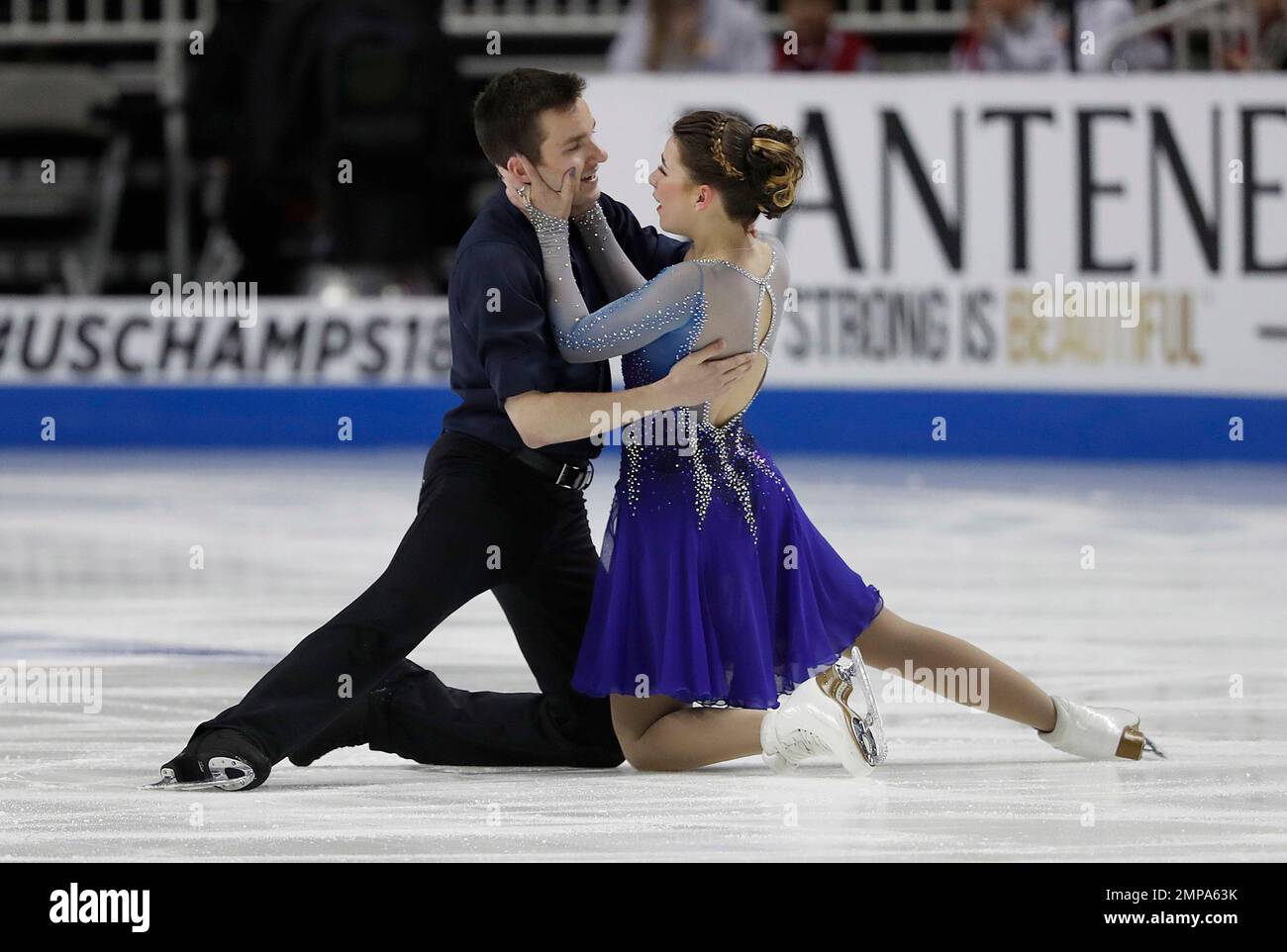 Cassidy Klopstock, right, and Jacob Shedl perform during the free dance ...