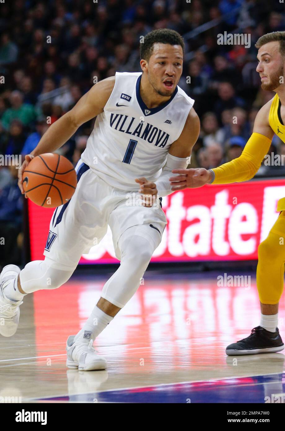 Villanova guard Jalen Brunson (1) in action during an NCAA college ...