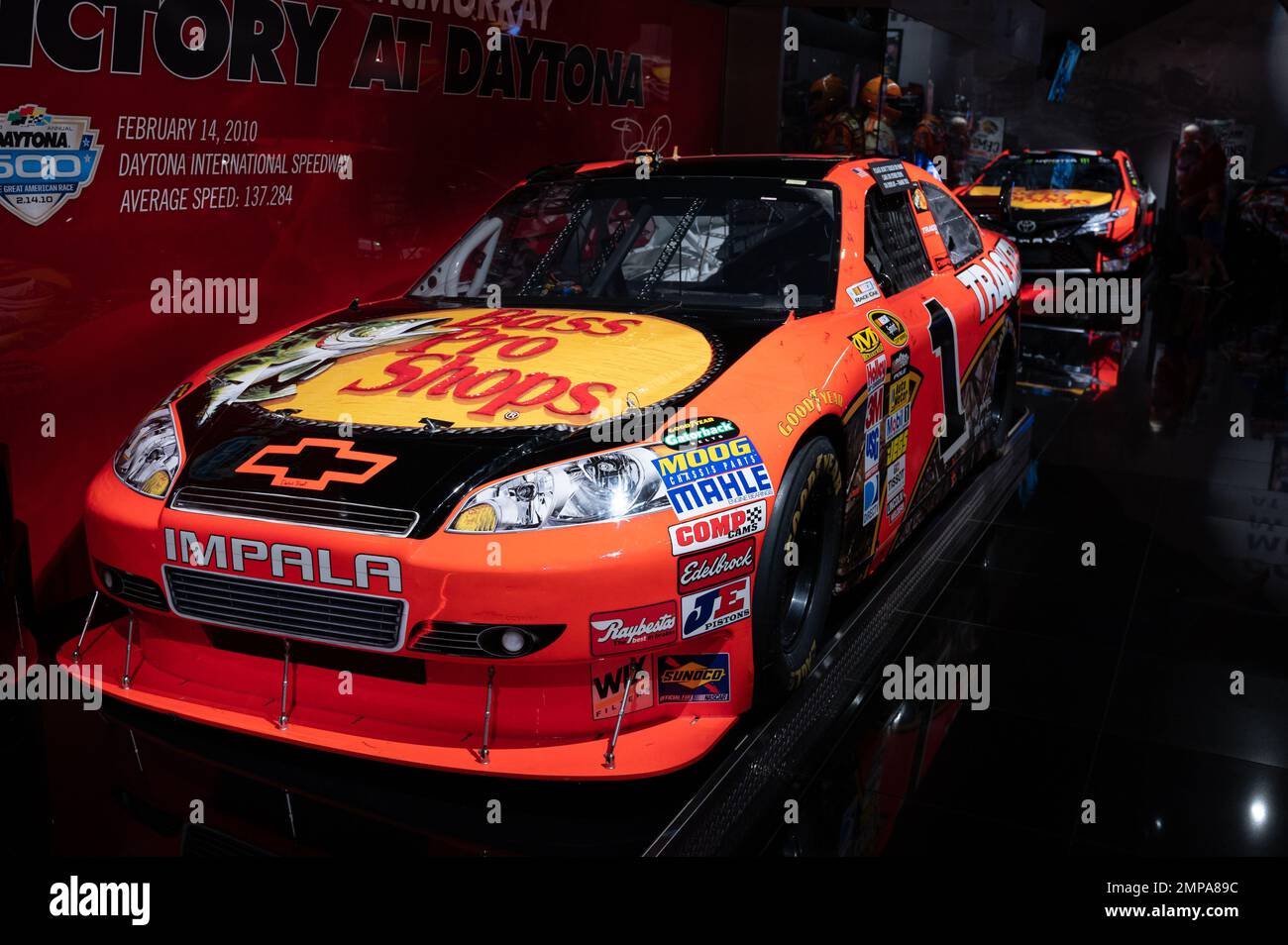 A close-up shot of a Nascar racing Chevrolet Impala car Stock Photo - Alamy