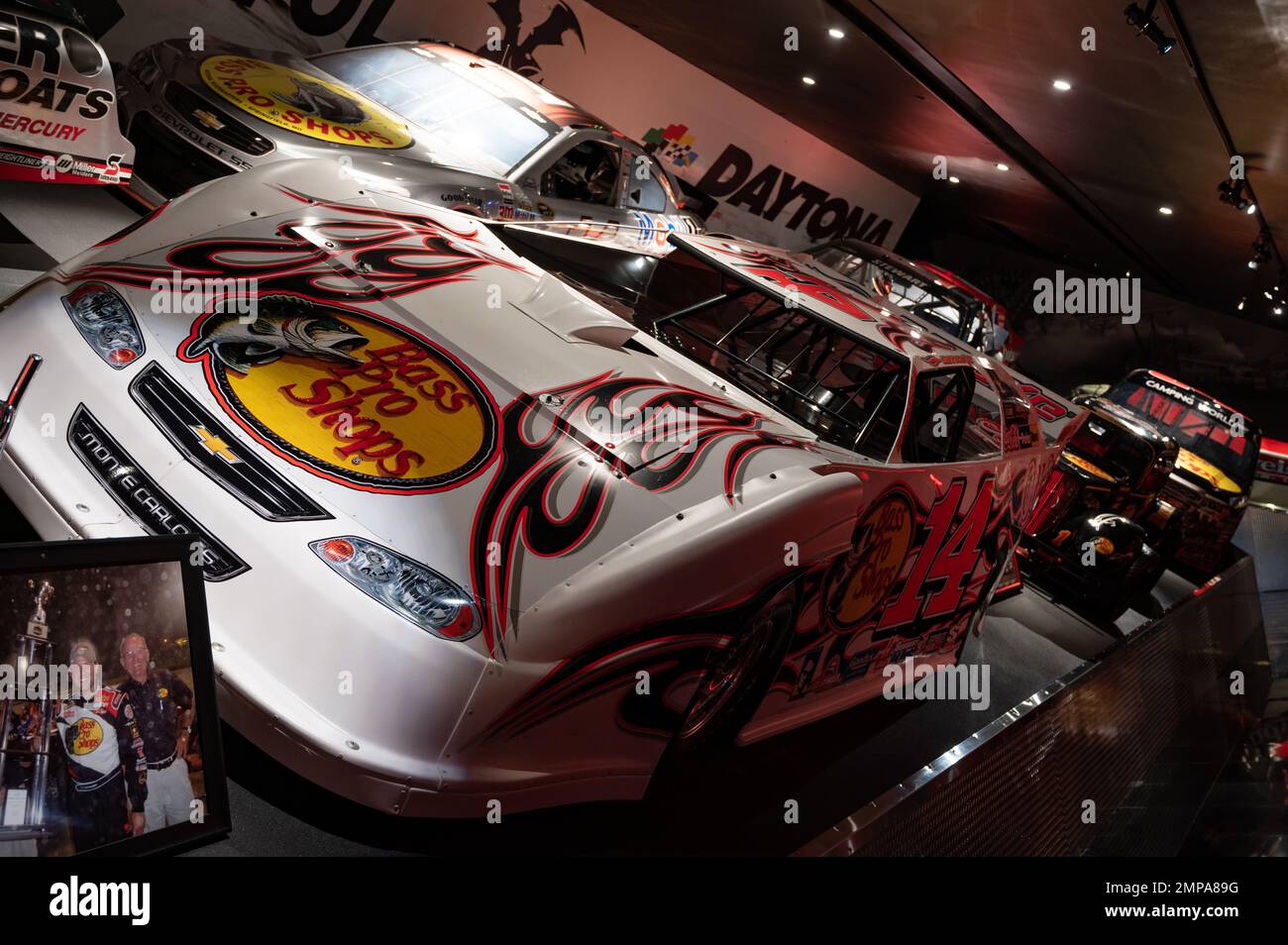 A close-up shot of a Nascar racing Chevrolet Monte Carlo car Stock ...