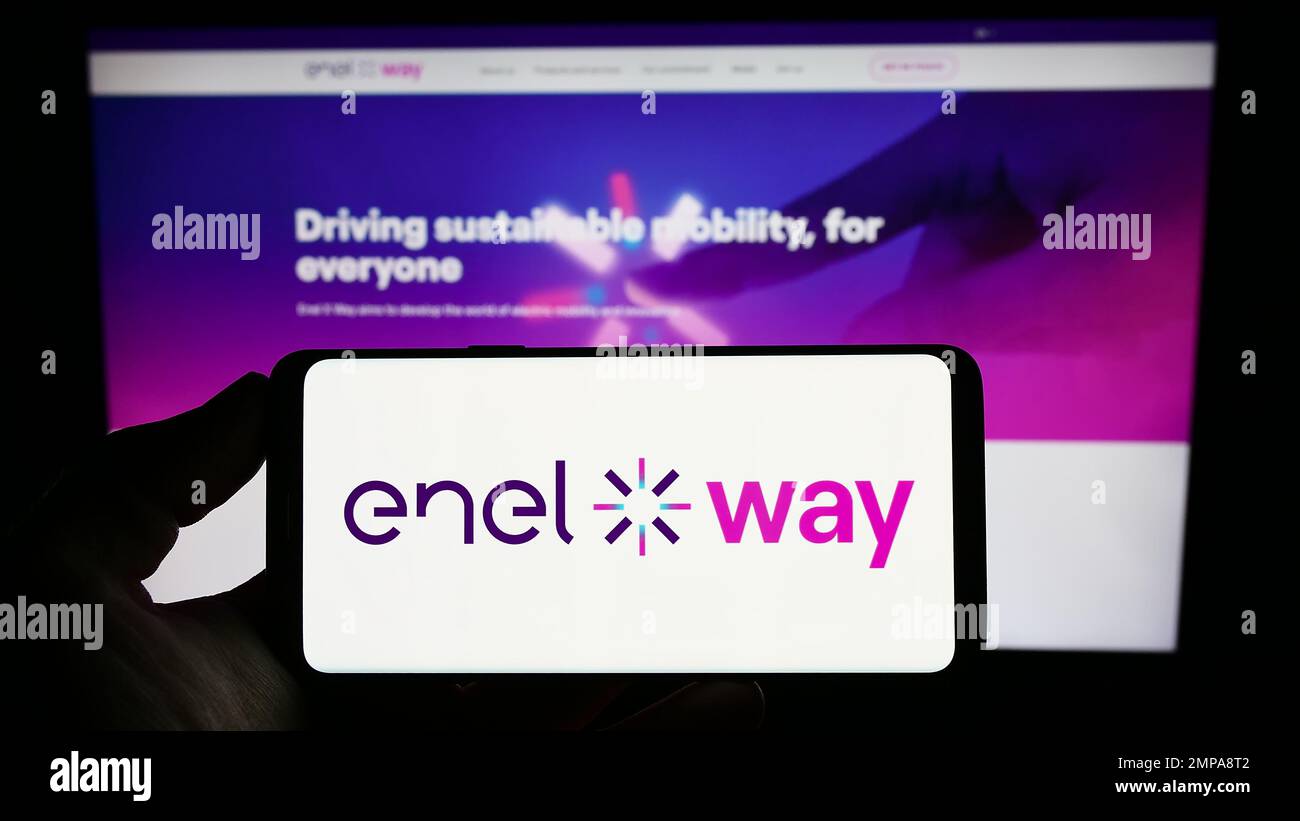 Enel x way logo hi-res stock photography and images - Alamy