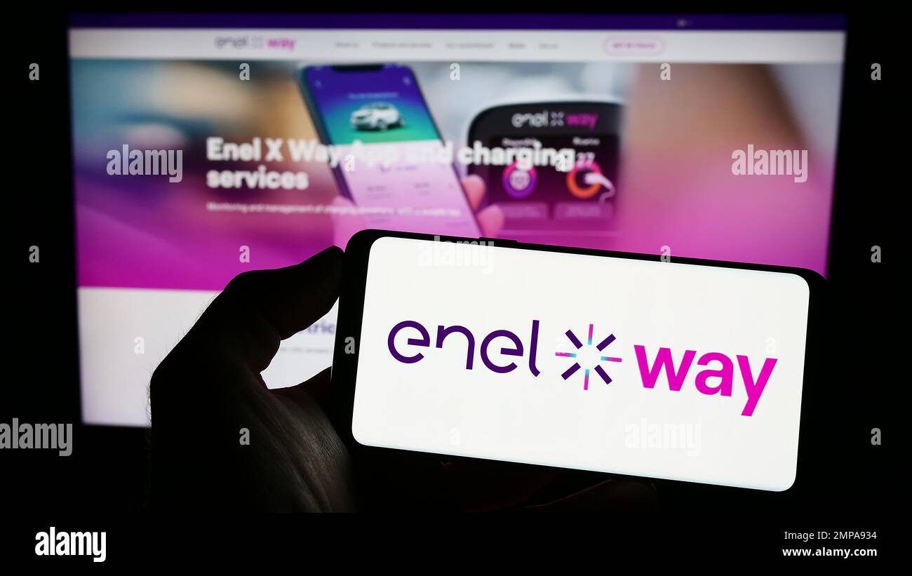 Enel x way logo hi-res stock photography and images - Alamy