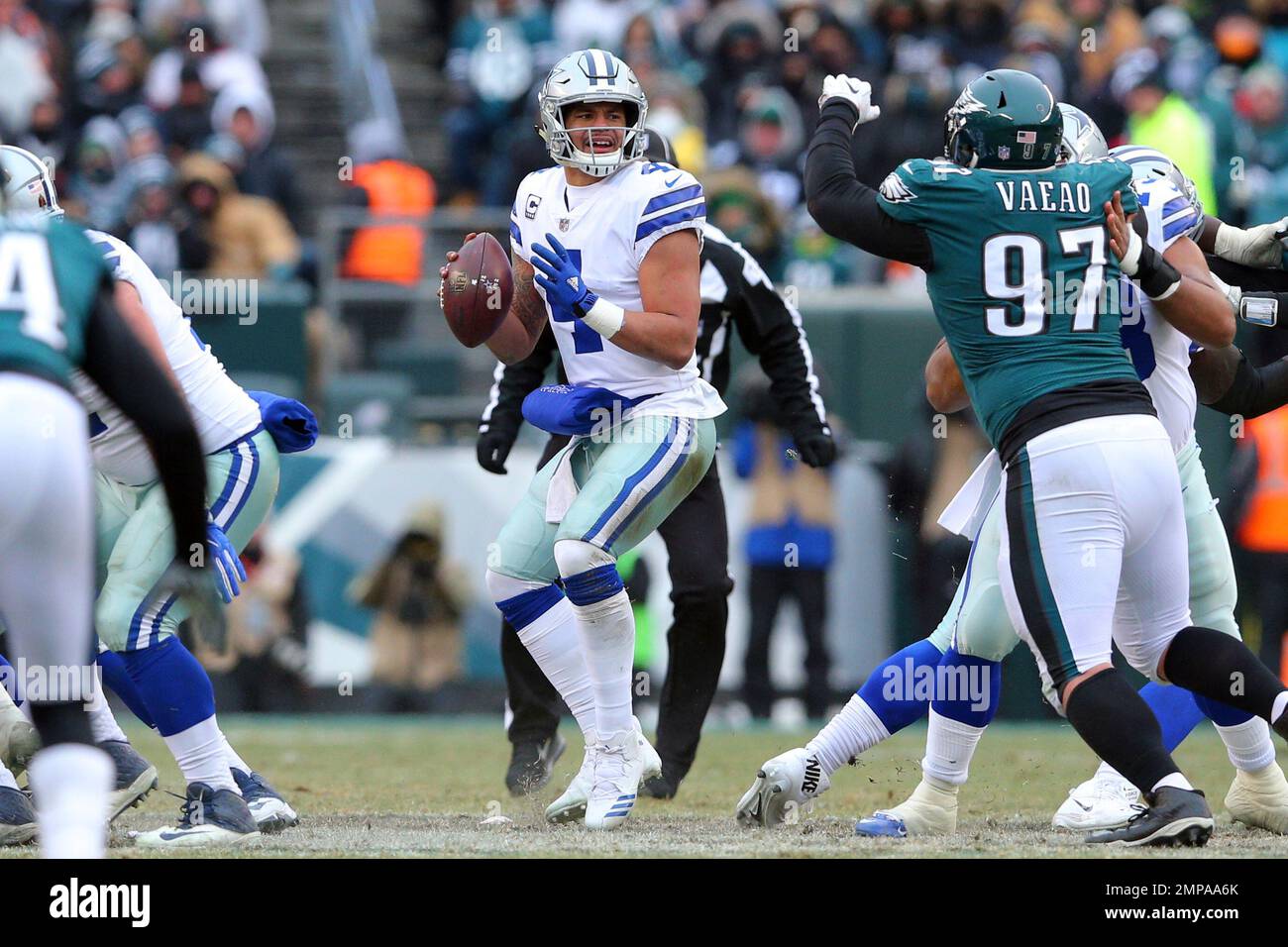 Dallas Cowboys quarterback Dak Prescott (4) in action against the ... Dallas Cowboys quarterback Dak Prescott (4) in action against the ...