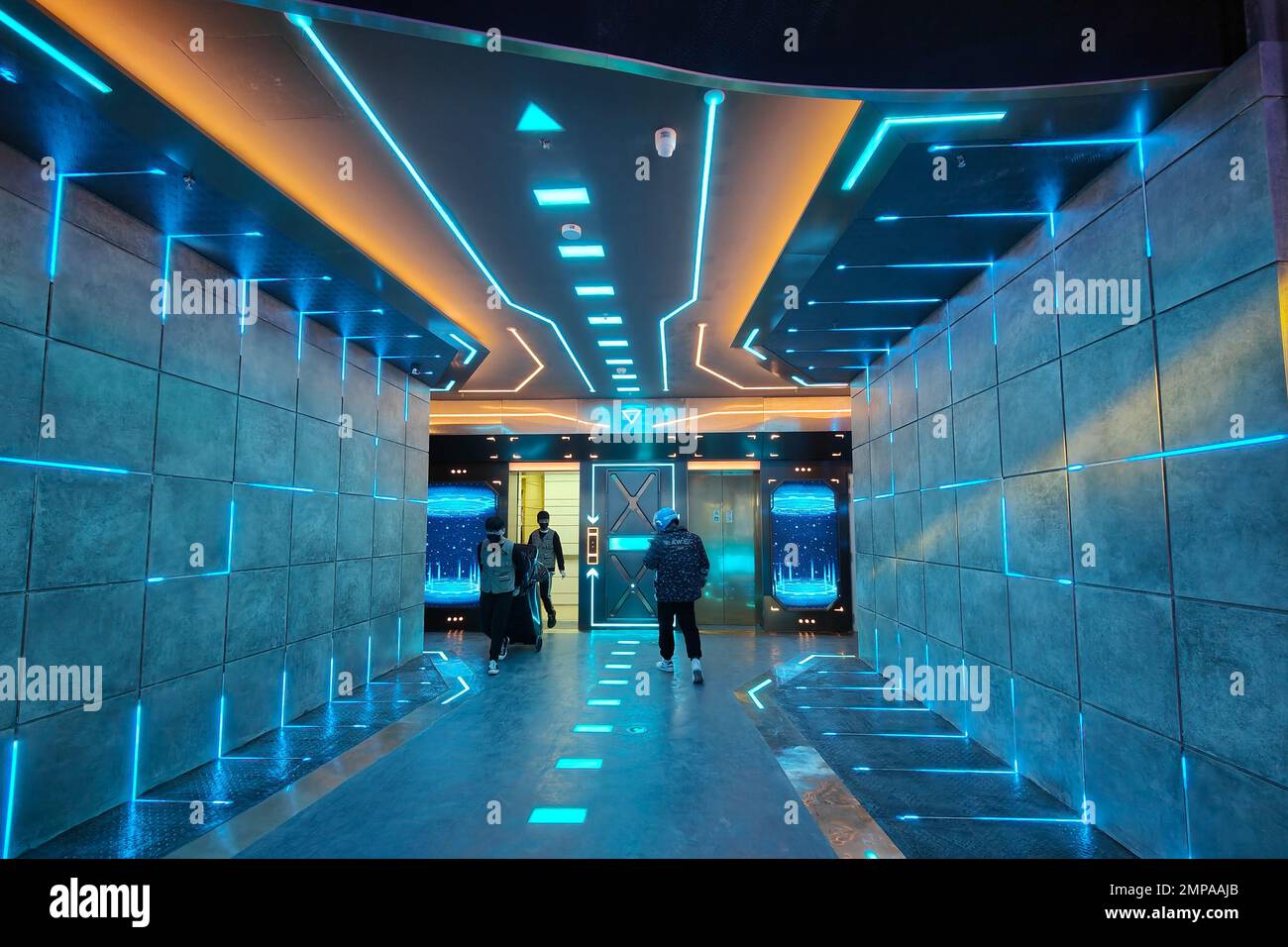 SHANGHAI, CHINA - JANUARY 31, 2023 - Dynamic light strips and multi ...