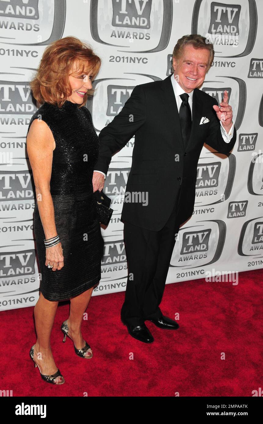 Regis Philbin and wife Joy pose on the red carpet at the 9th Annual TV ...