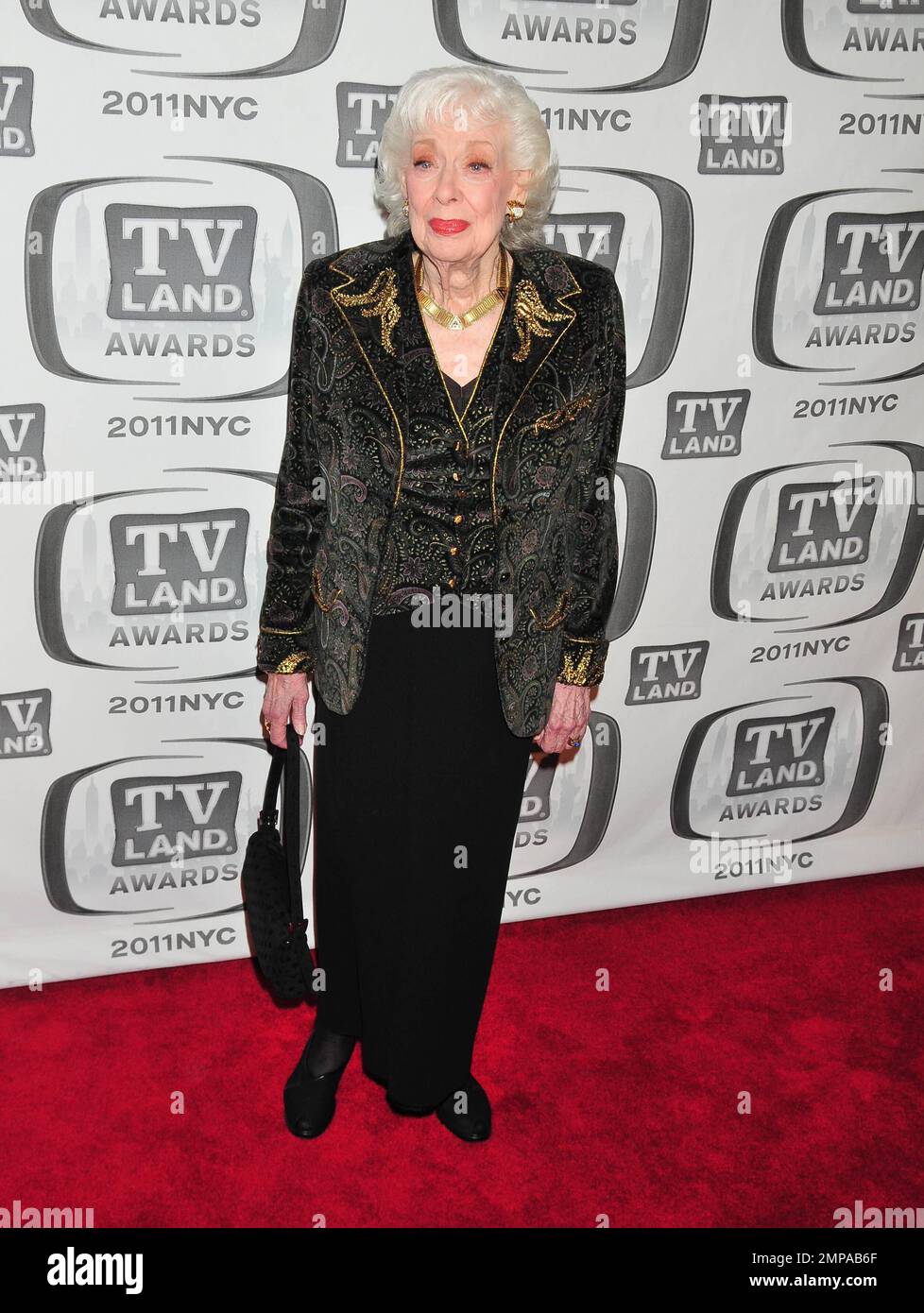 Joyce Randolph poses on the red carpet at the 9th Annual TV Land Awards ...