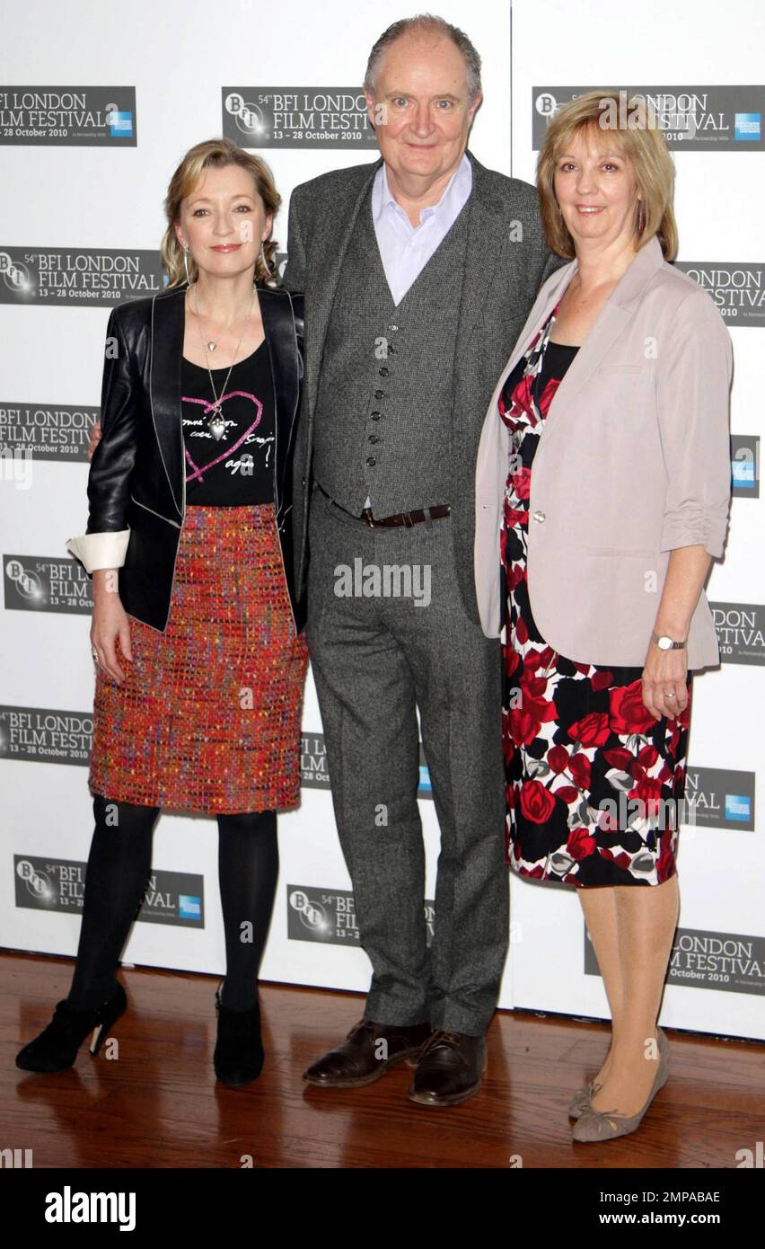 Lesley Manville, Jim Broadbent and Ruth Sheen at the photocall for ...