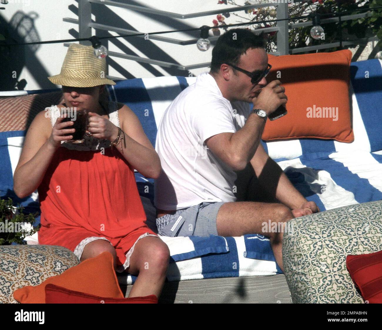 British TV personality Ant McPartlin and his wife Lisa Armstrong are ...