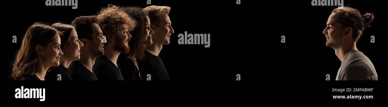 Human face mosaic hi-res stock photography and images - Alamy