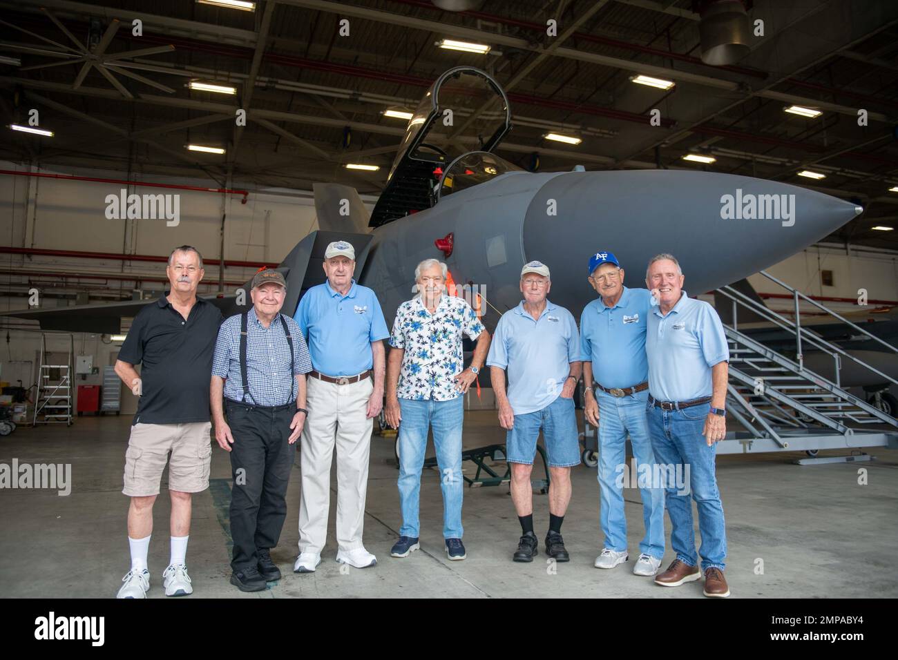 Seven U.S. Air Force veterans and their spouses tour the 125th Fighter Wing, Florida Air ...