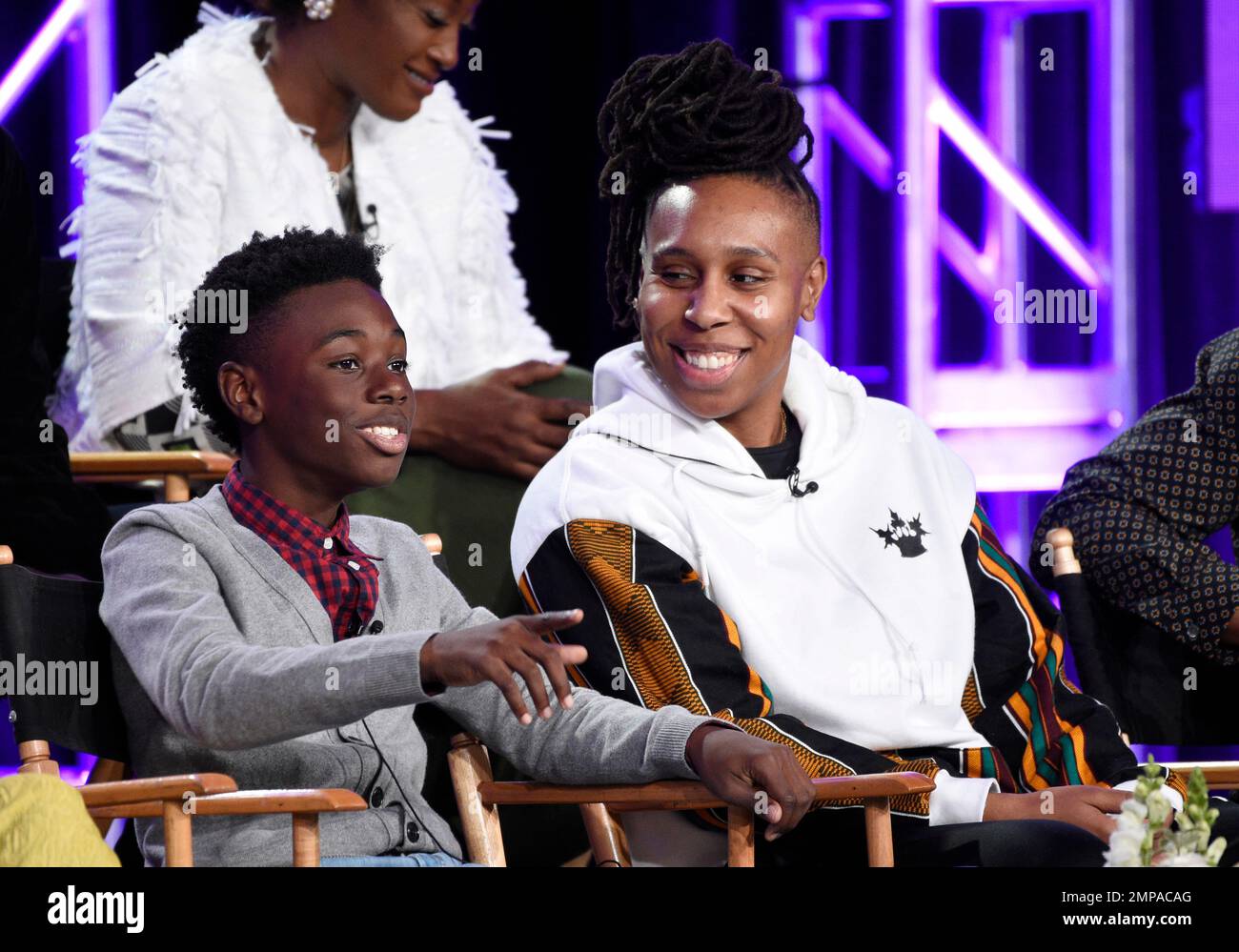 Alex Hibbert, left, a cast member in the Showtime series "The Chi ...