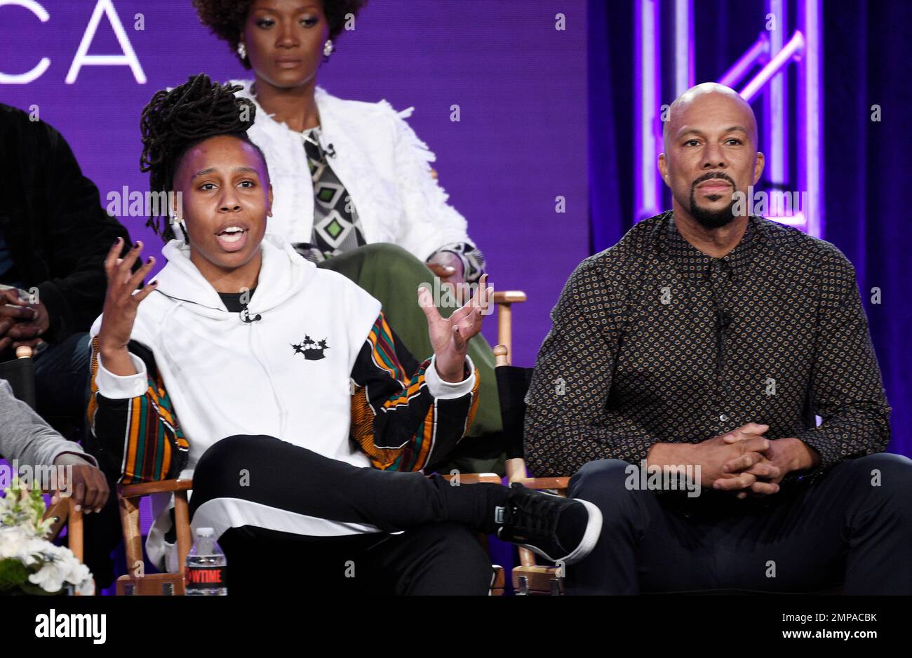 Lena Waithe, left, creator/executive producer/writer of the Showtime ...