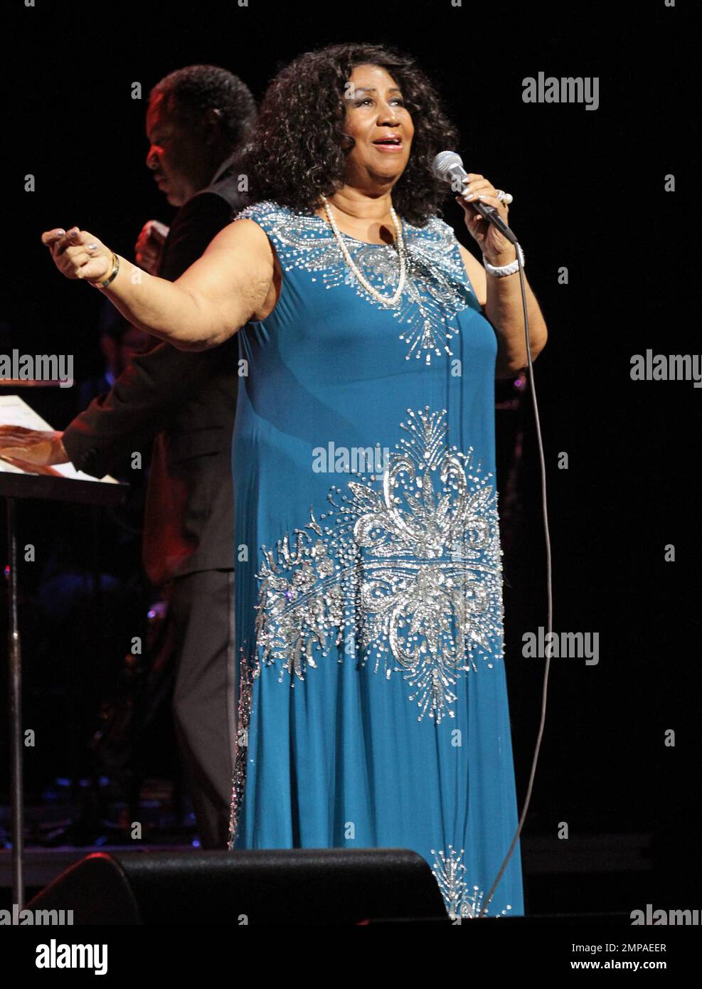 The "Queen of Soul" Aretha Franklin performs in concert at the Durham ...