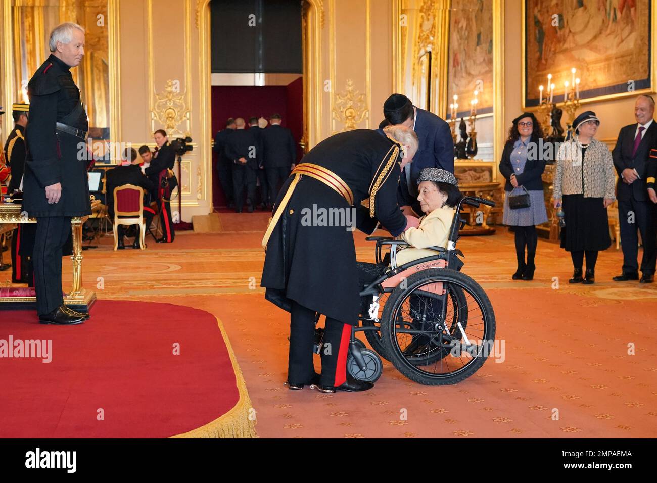 Mrs Lilly Ebert, from London, is made a Member of the Order of the ...