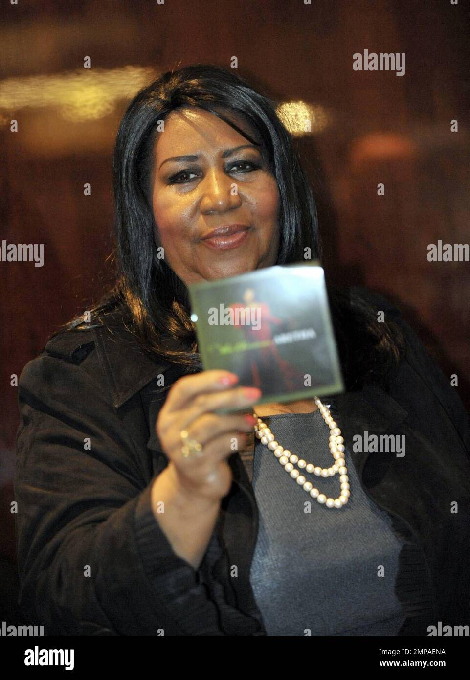 The "Queen of Soul" Aretha Franklin signs copies of her her first-ever ...