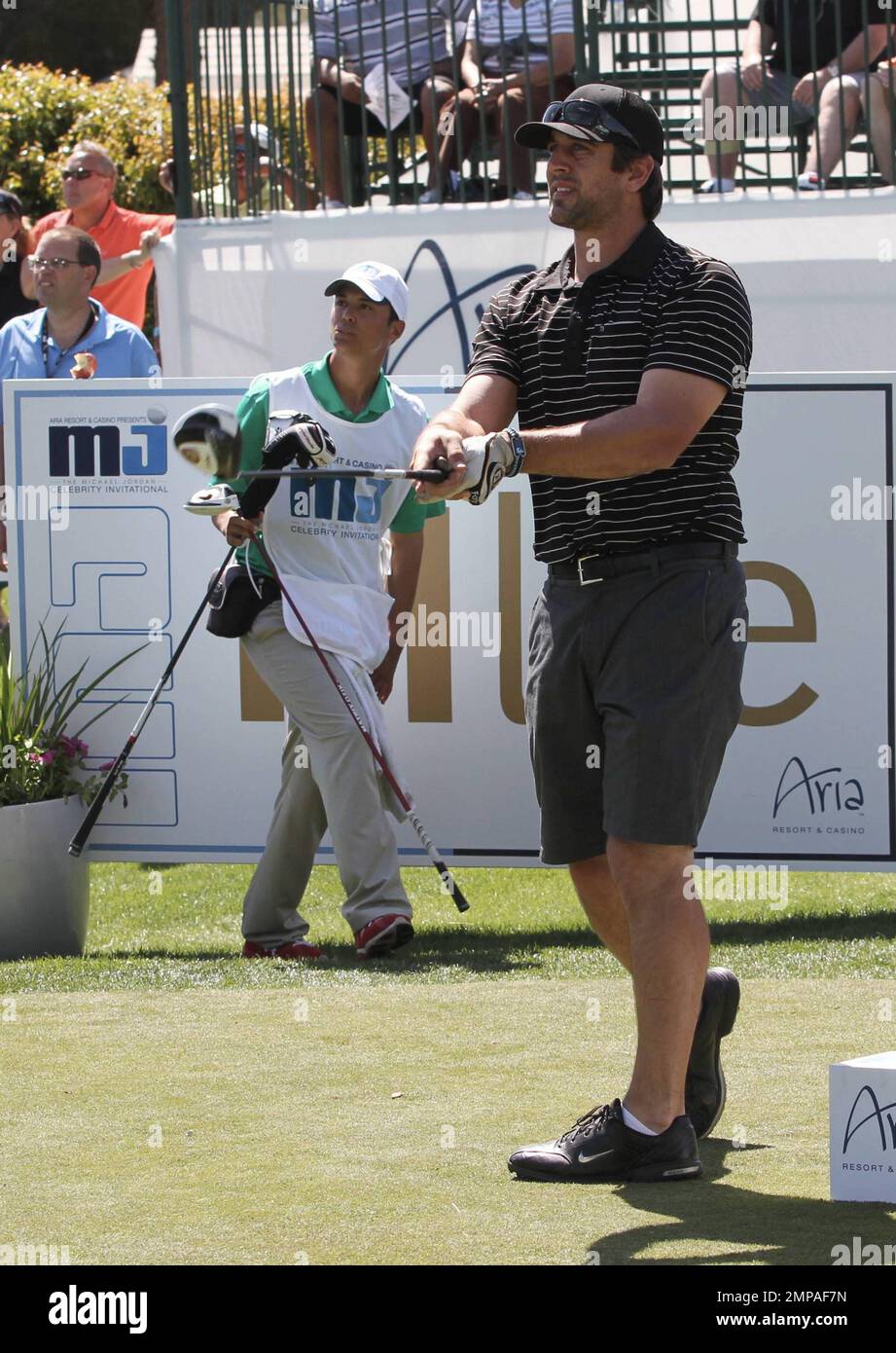 Aaron Rodgers competes at the 11th Annual Michael Jordan Celebrity ...