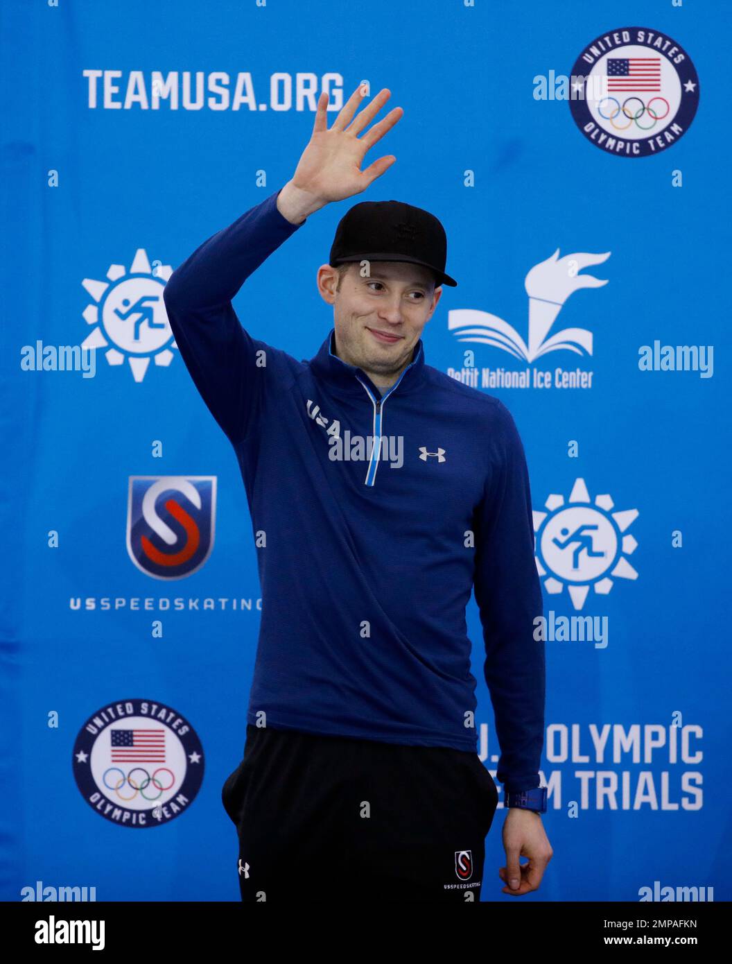 Second place finisher Jonathan Garcia celebrates during a medal ...