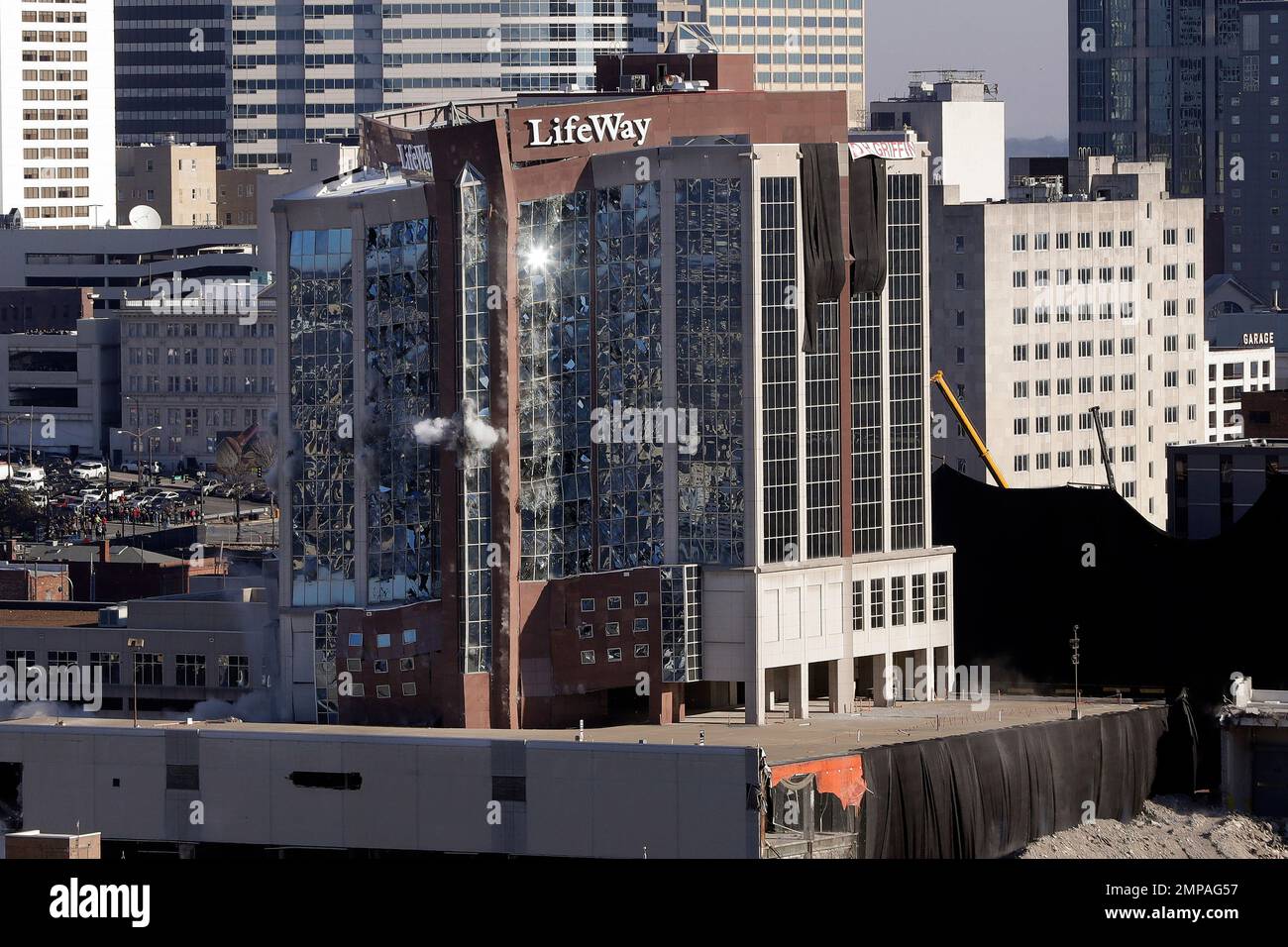The 12-story tower that housed the former LifeWay Christian Resources ...