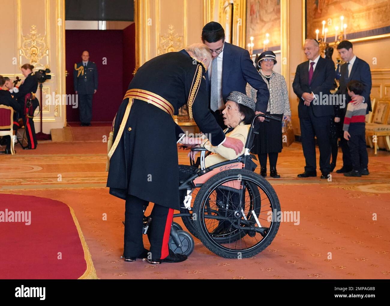 Mrs Lilly Ebert, from London, is made a Member of the Order of the ...