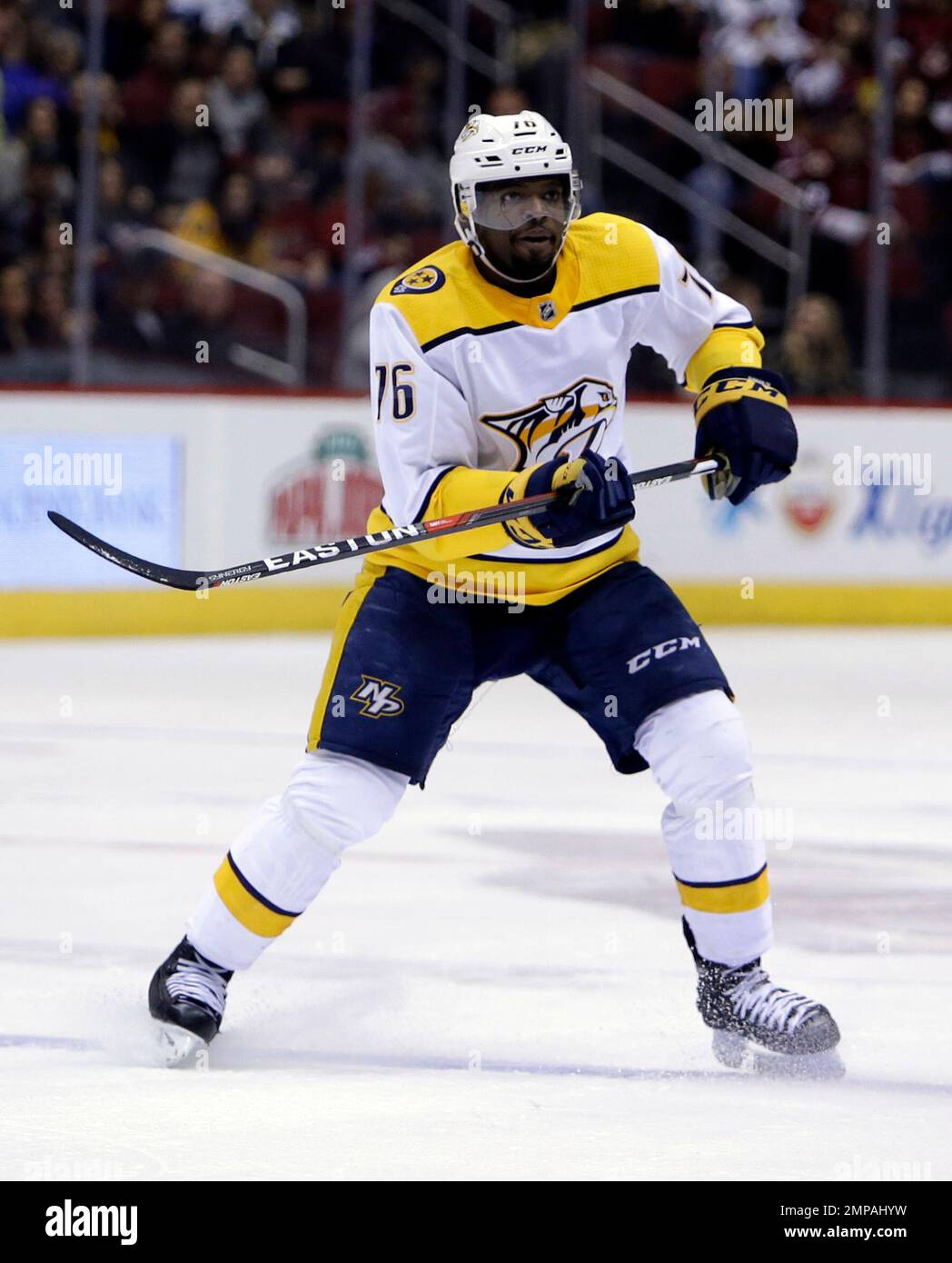 Nashville Predators defenseman P.K. Subban (76) in the first period ...