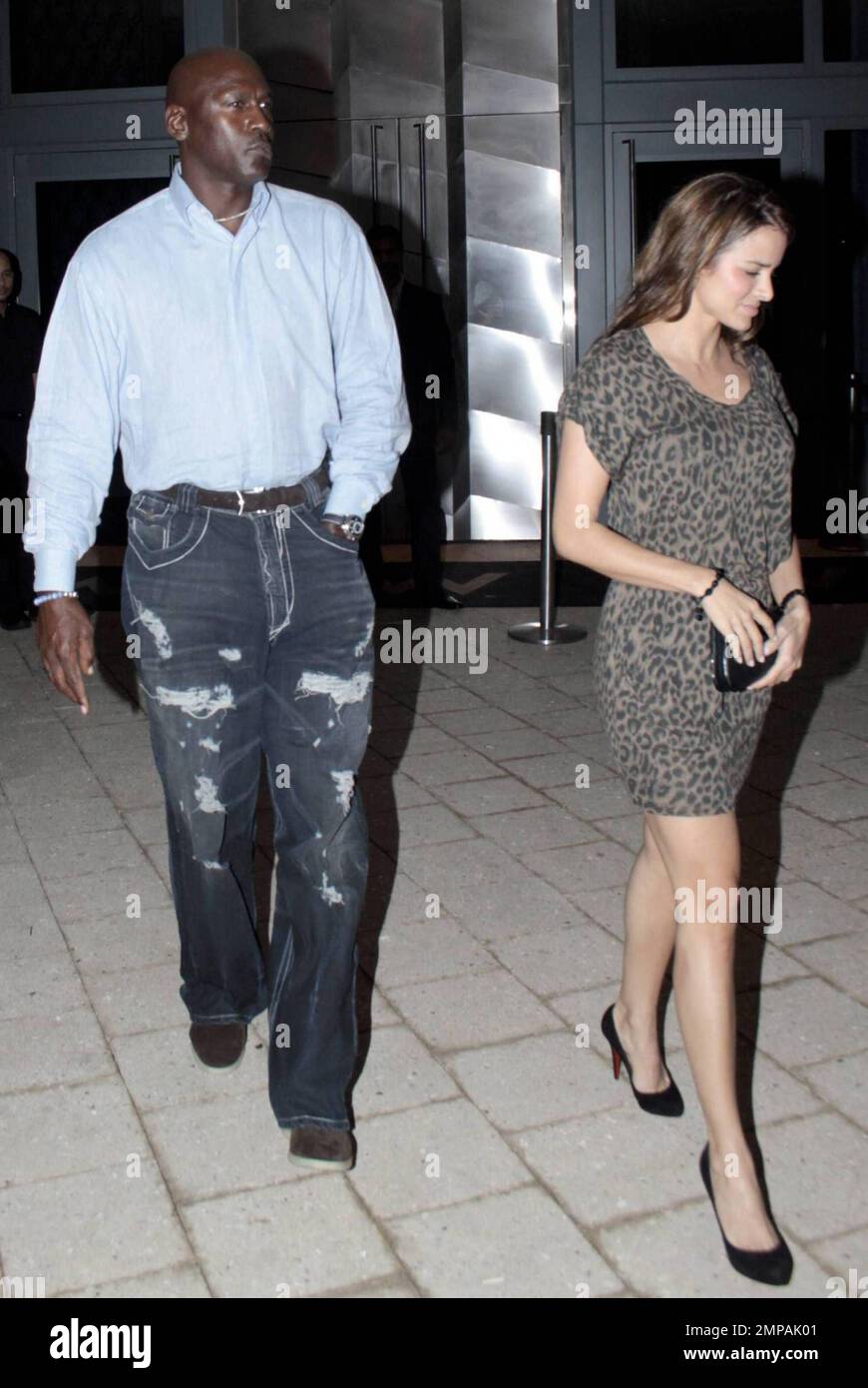 Michael Jordan and girlfriend, Cuban model Yvette Prieto, at a private ...