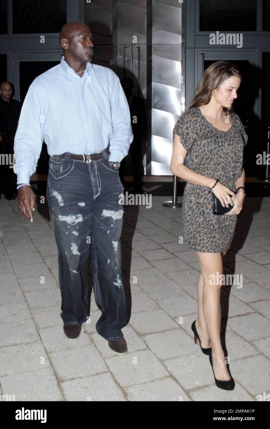 Michael Jordan and girlfriend, Cuban model Yvette Prieto, at a private ...
