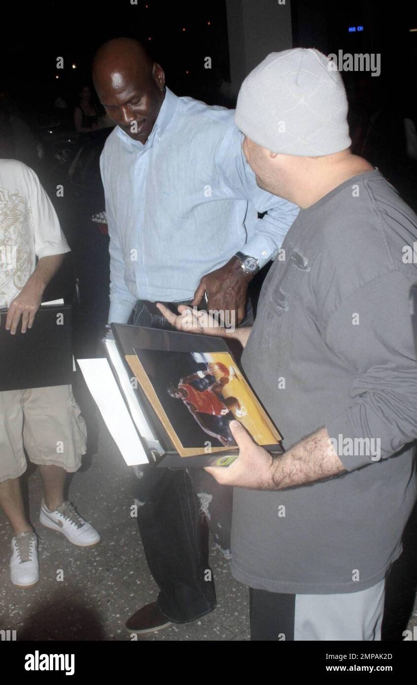 Michael Jordan at a private Midnight Dance celebrating the opening ...