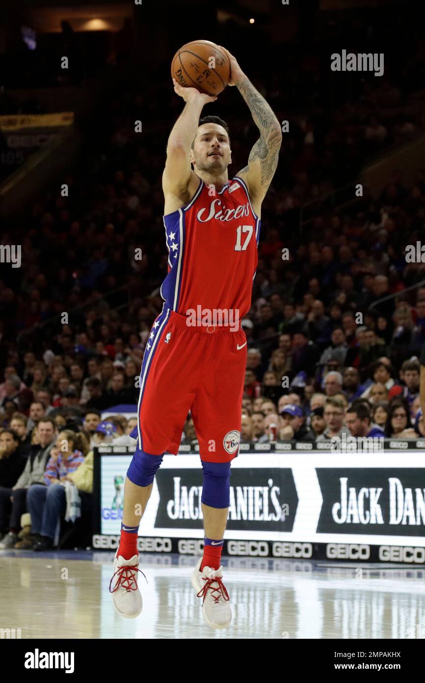 Philadelphia 76ers' JJ Redick in action during an NBA basketball game ...