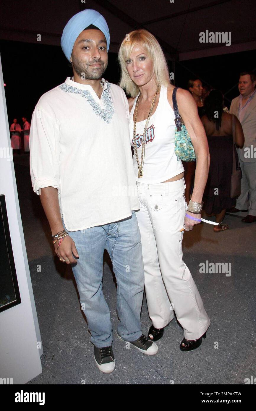 American hotelier Vikram Chatwal and guest at Russell Simmons' 9th ...