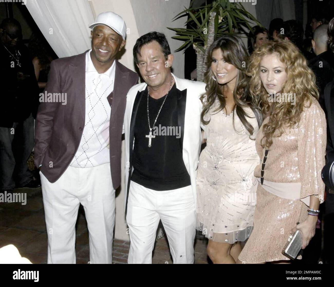 Russell Simmons, J.R. and Loren Ridinger and Paulina Rubio attend ...