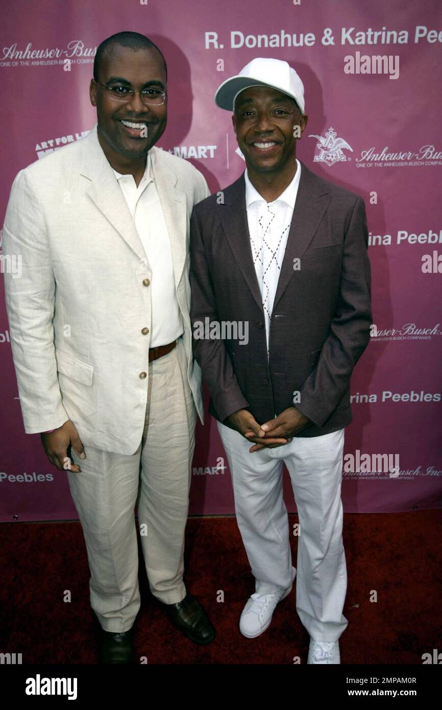 Russell Simmons attends Russell Simmons' event Art for Life at The Bath Club benefiting the Rush ...