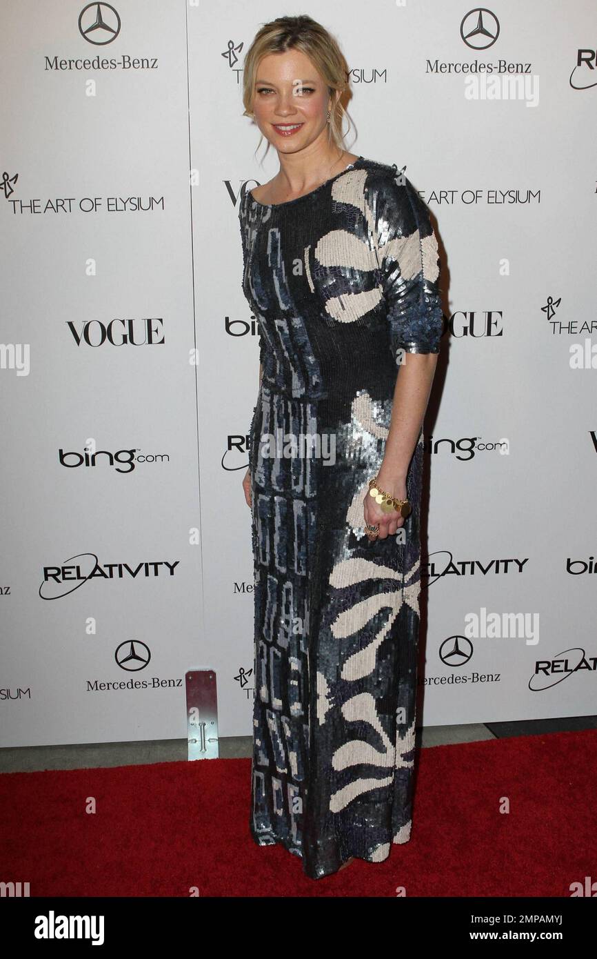 Amy Smart on the red carpet at the star studded Art of Elysium fourth ...