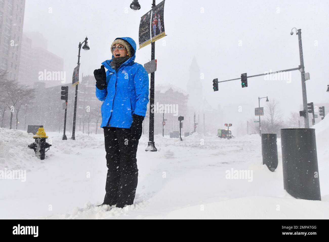 The Weather Channel on-camera meteorologist Alex Wilson reports on ...