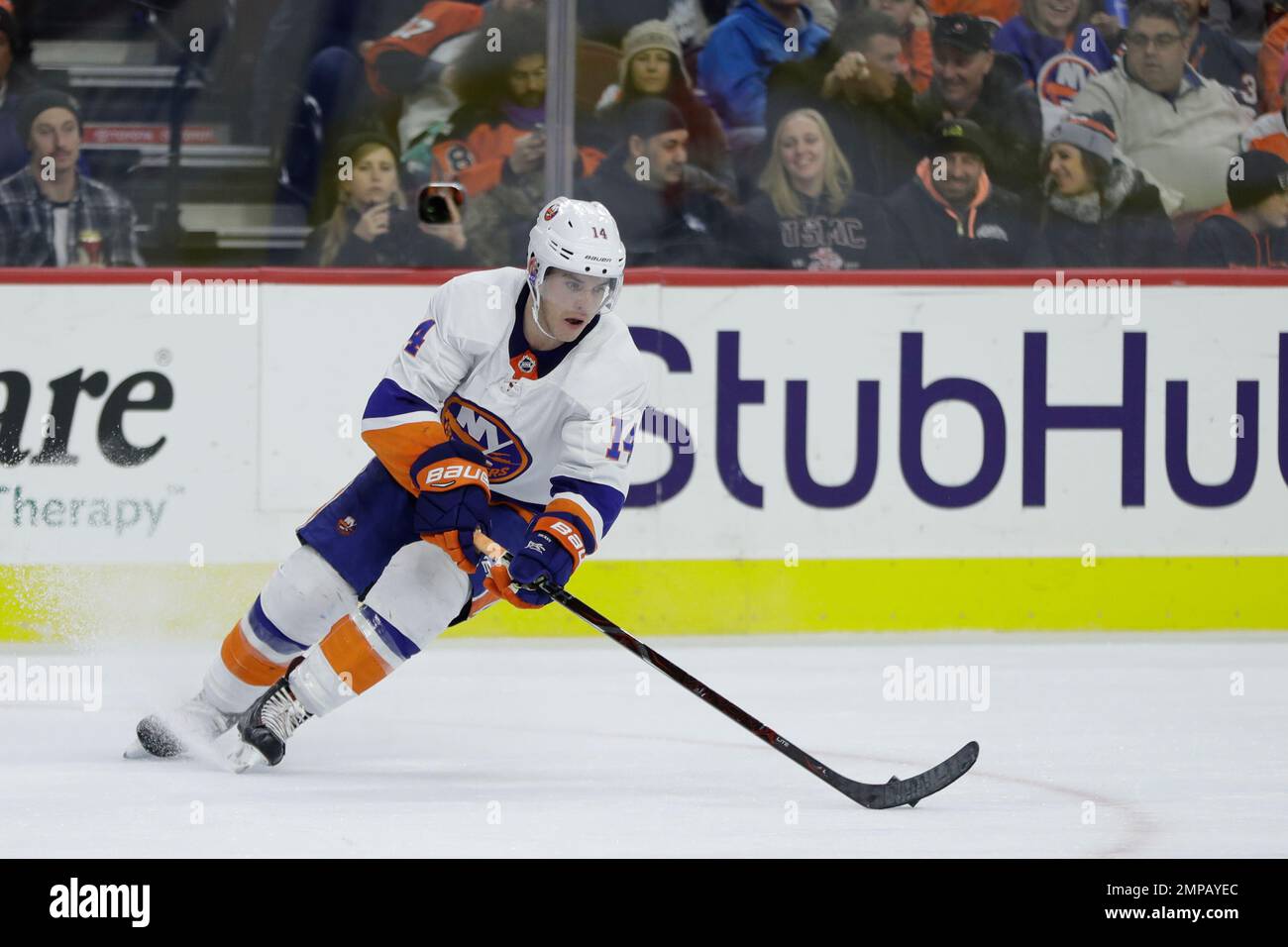 New York Islanders' Thomas Hickey in action during an NHL hockey game ...
