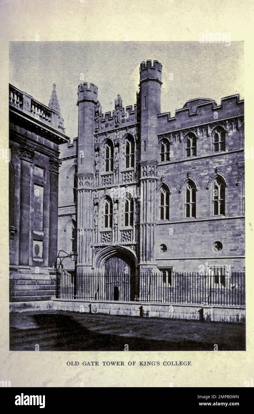 Old Gate Tower of King's College From a Photograph by J. Valentine ...