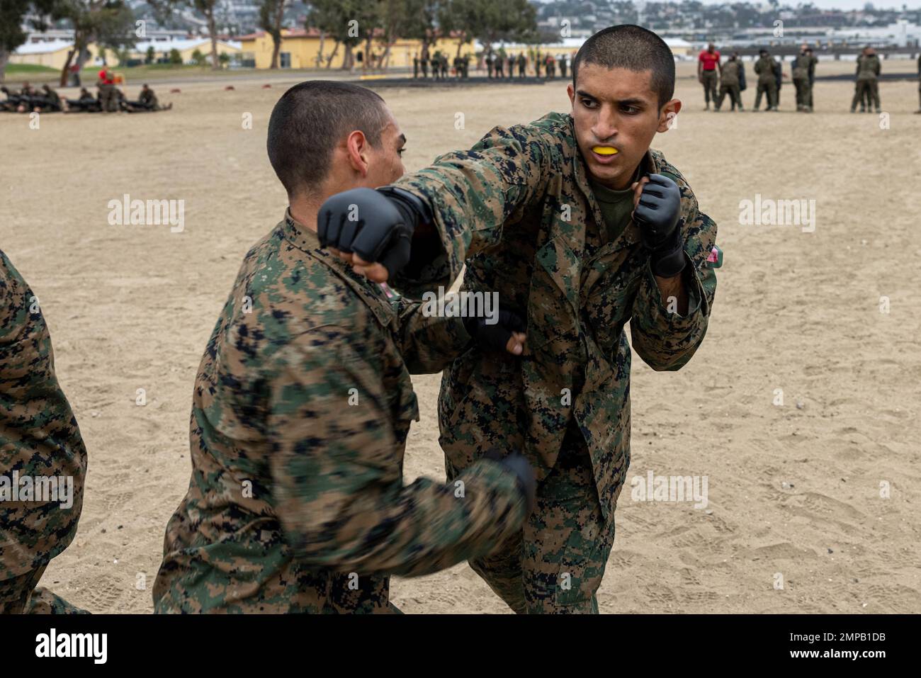 U.S. Marine Corps Recruit Abu Bakar with Charlie Company, 1st Recruit ...