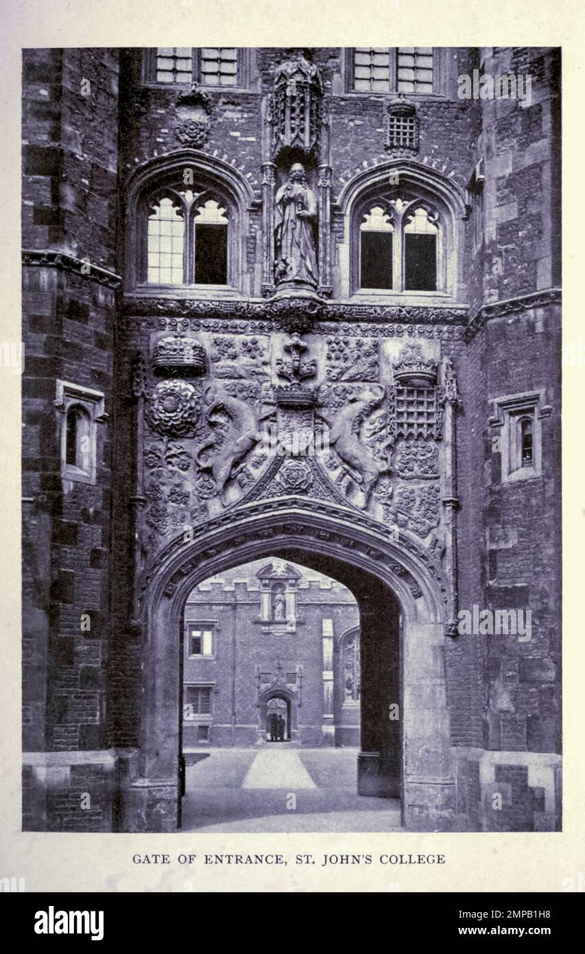 Gate of Entrance, Saint John's College From a Photograph by F. Frith ...