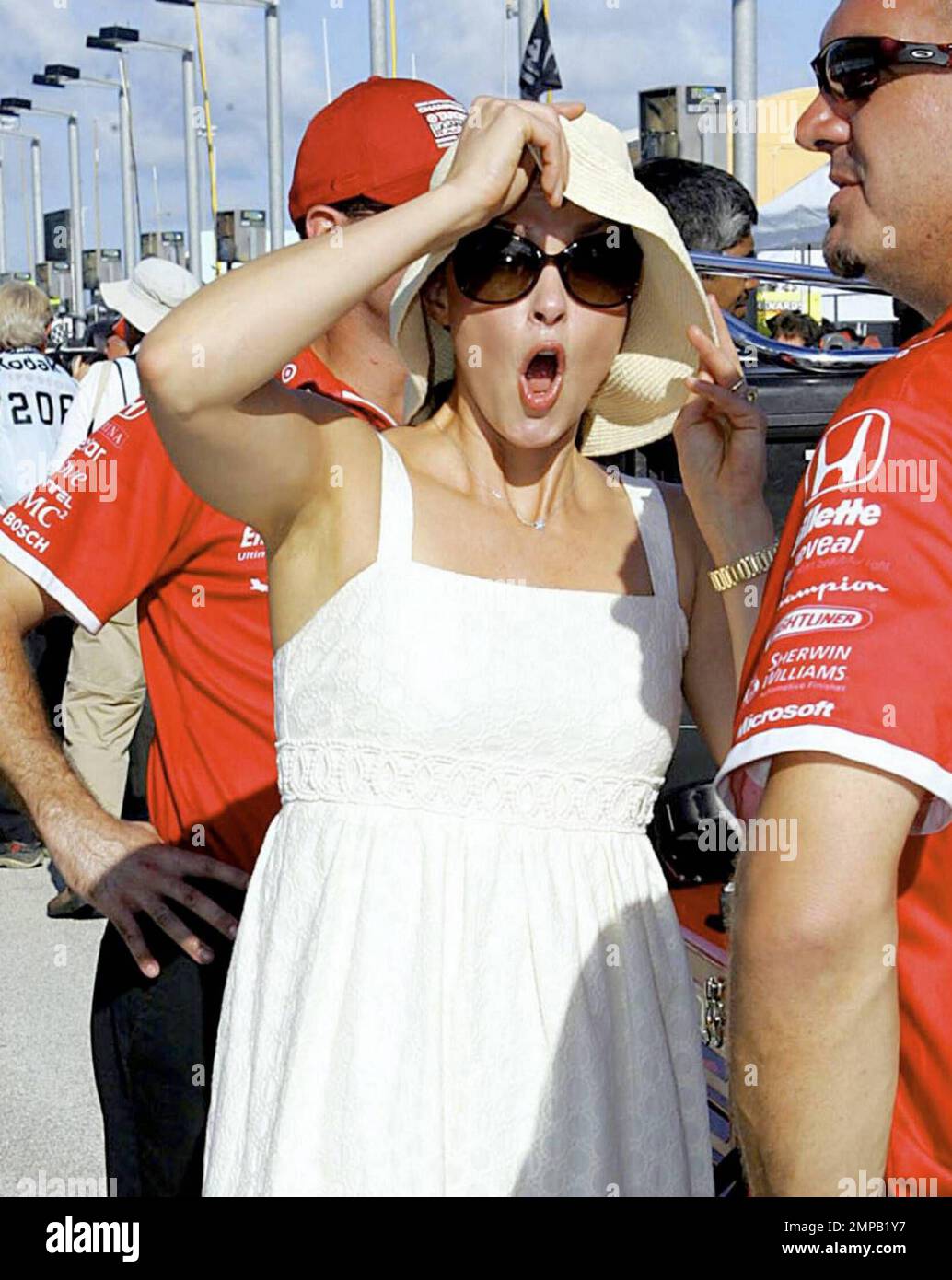 Actress Ashley Judd works up a sweat in the hot South Florida sun while ...