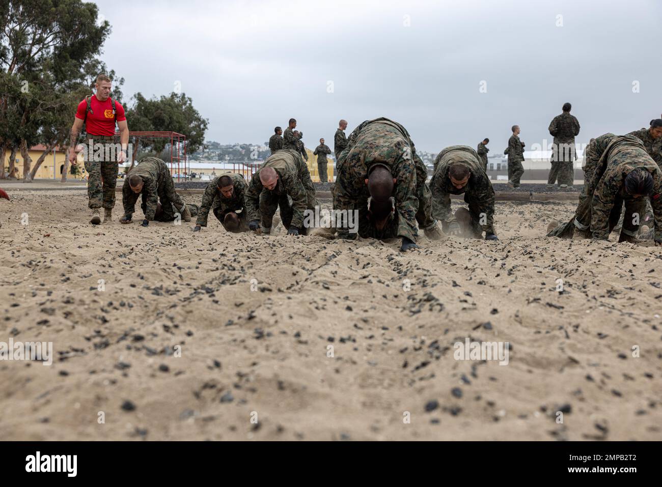 U.S. Marine Corps recruits with Charlie Company, 1st Recruit Training ...