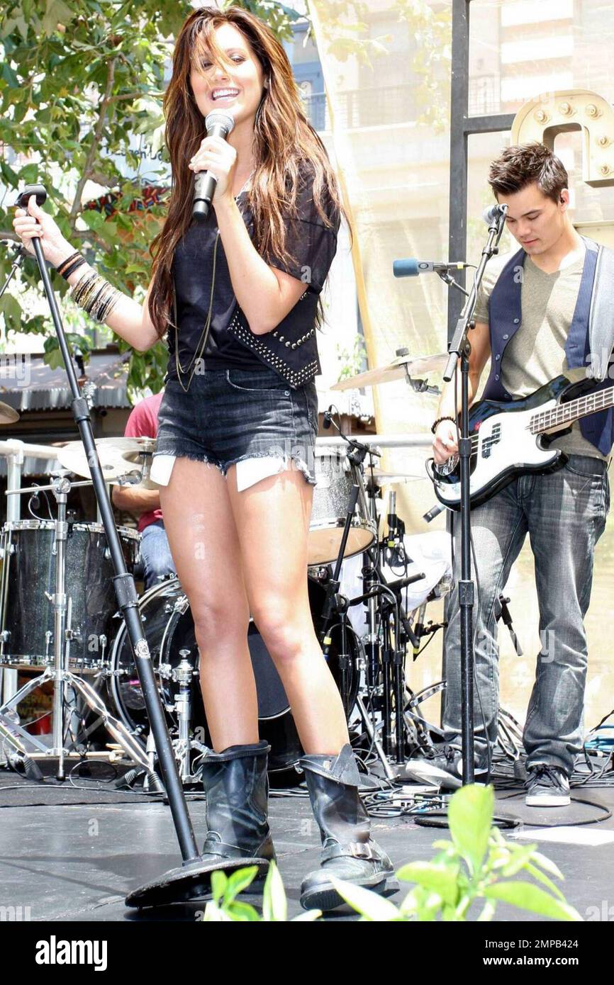 Ashley Tisdale performs live in concert at The Grove shopping center in ...