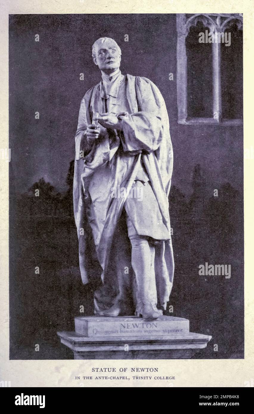 Statue of Newton in the Ante-chapel, Trinity College From a Photograph ...