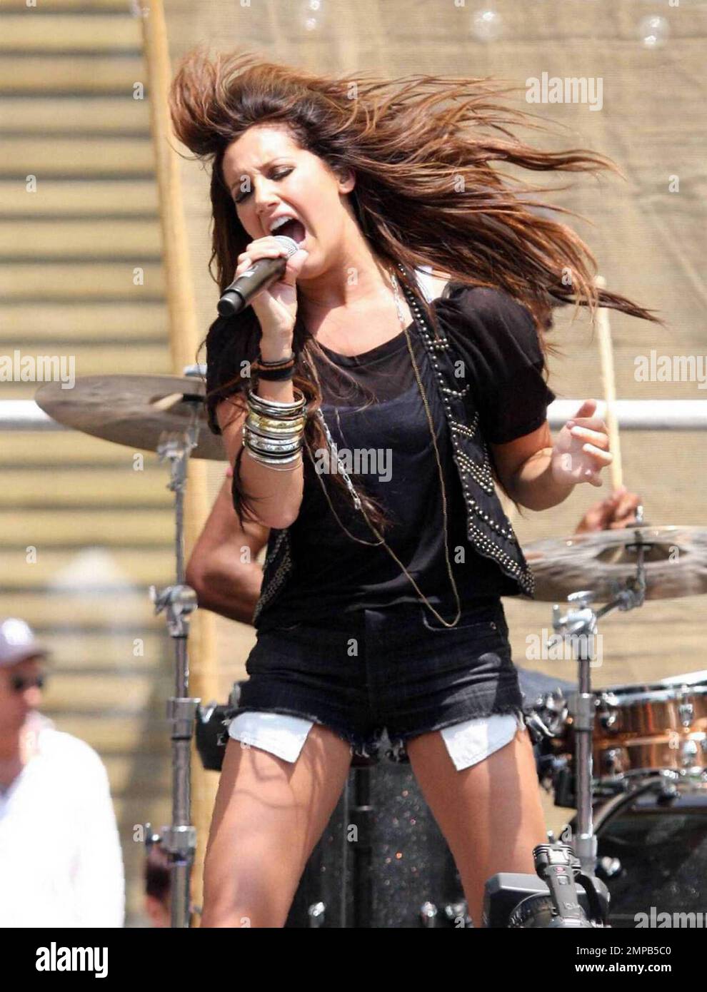 Actress and singer Ashley Tisdale performs at The Grove shopping ...